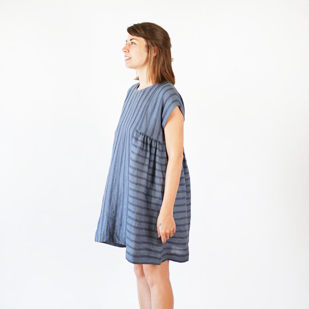 Collage Gathered Dress PDF Sewing Pattern – Frangipani Fabrics